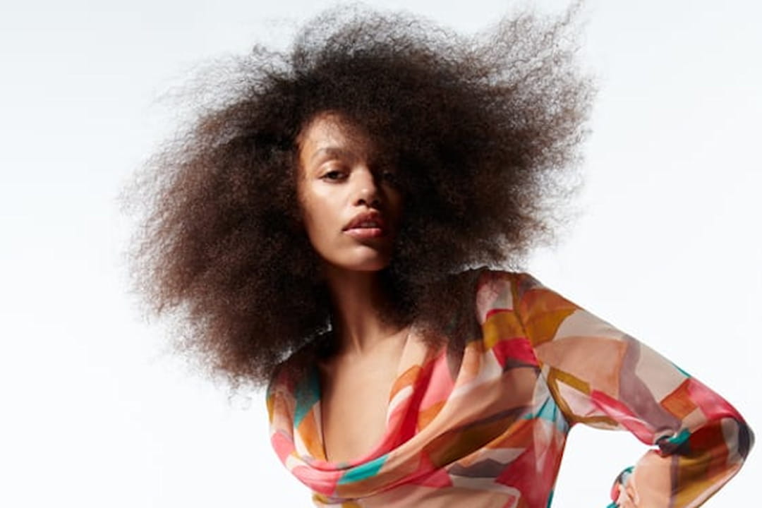 Top décolleté fluide