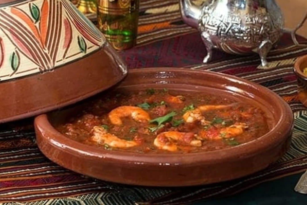 Tajine de crevettes à la chermoula