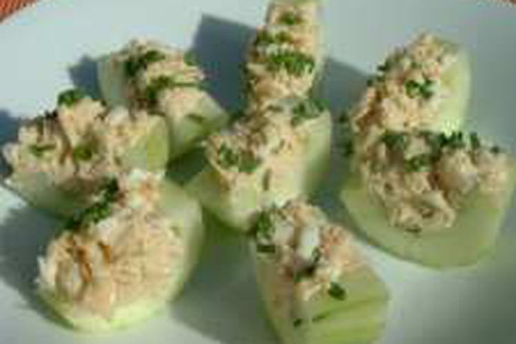 Recette de Concombre au thon