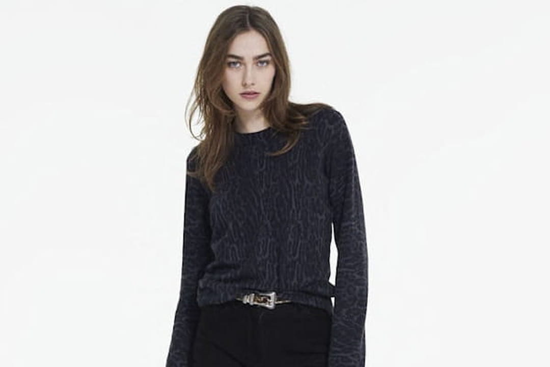 Pull en cachemire léopard