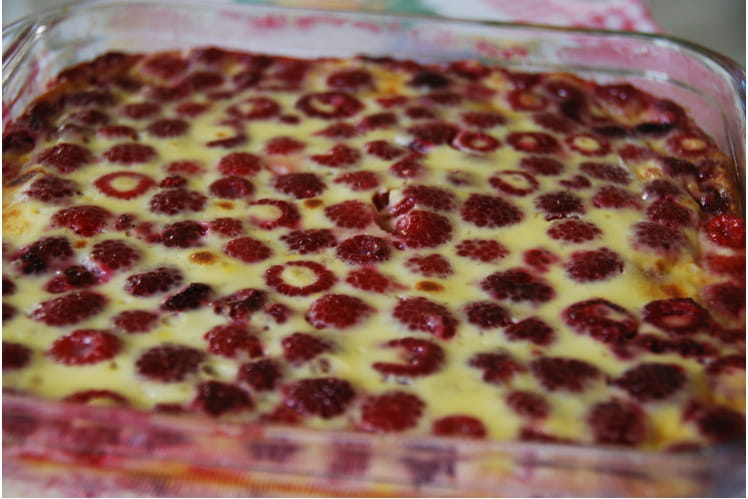 Recette de Clafoutis léger aux framboises