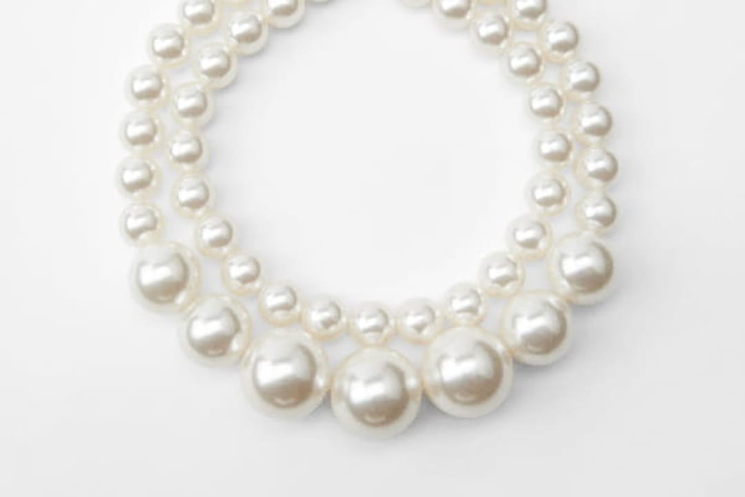 Collier double à maxi perles