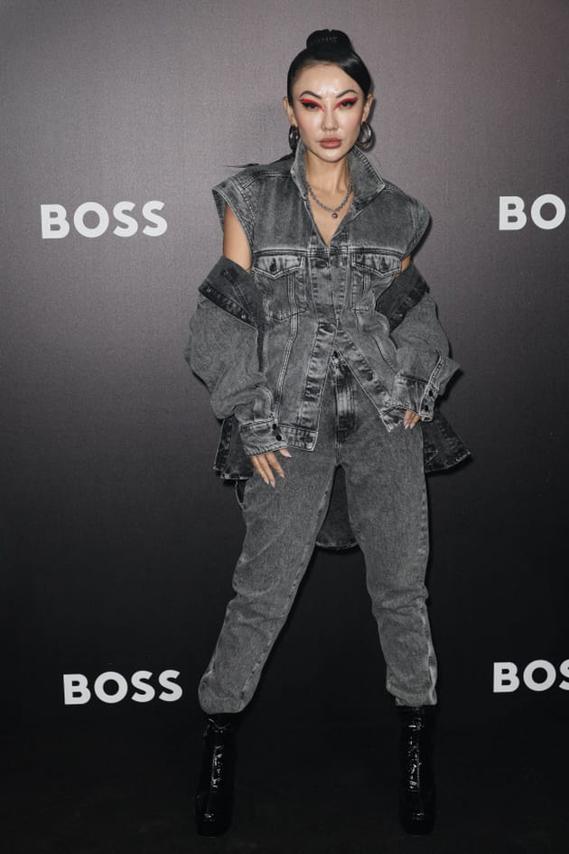Jessica Wang au défilé Hugo Boss