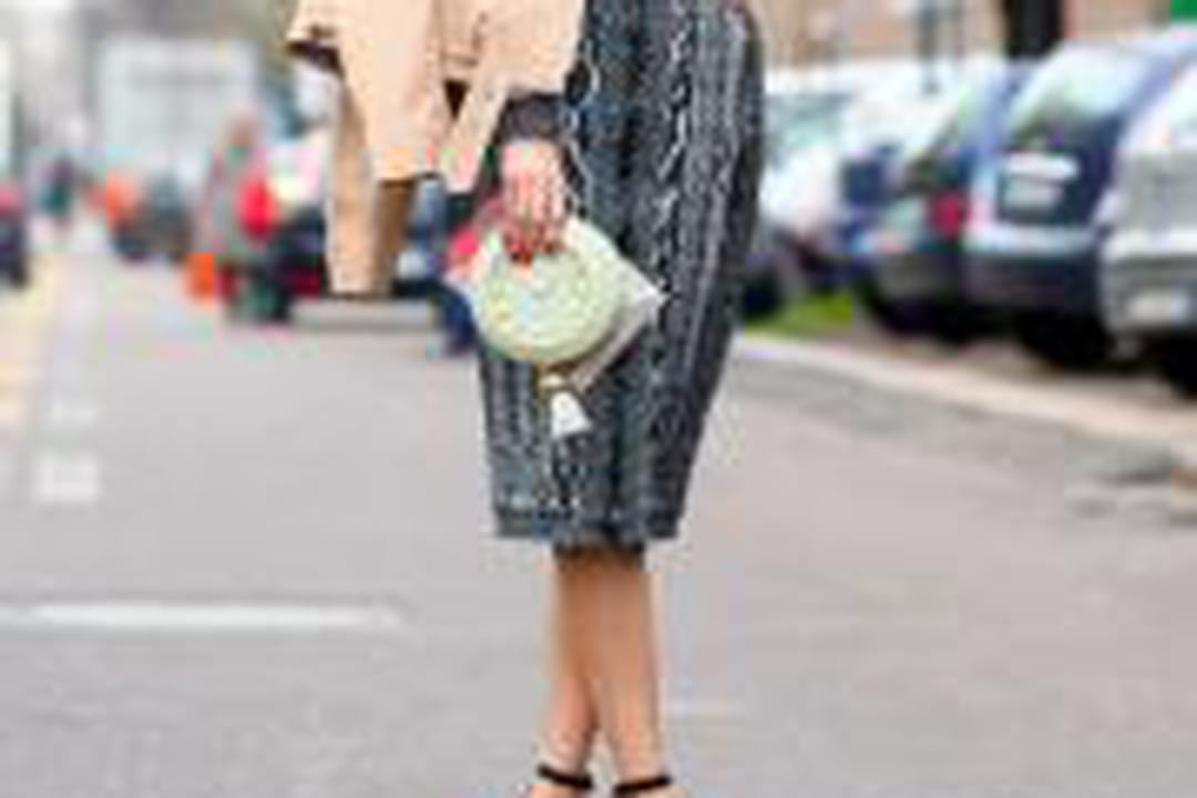 Street look fashion week Milan : python