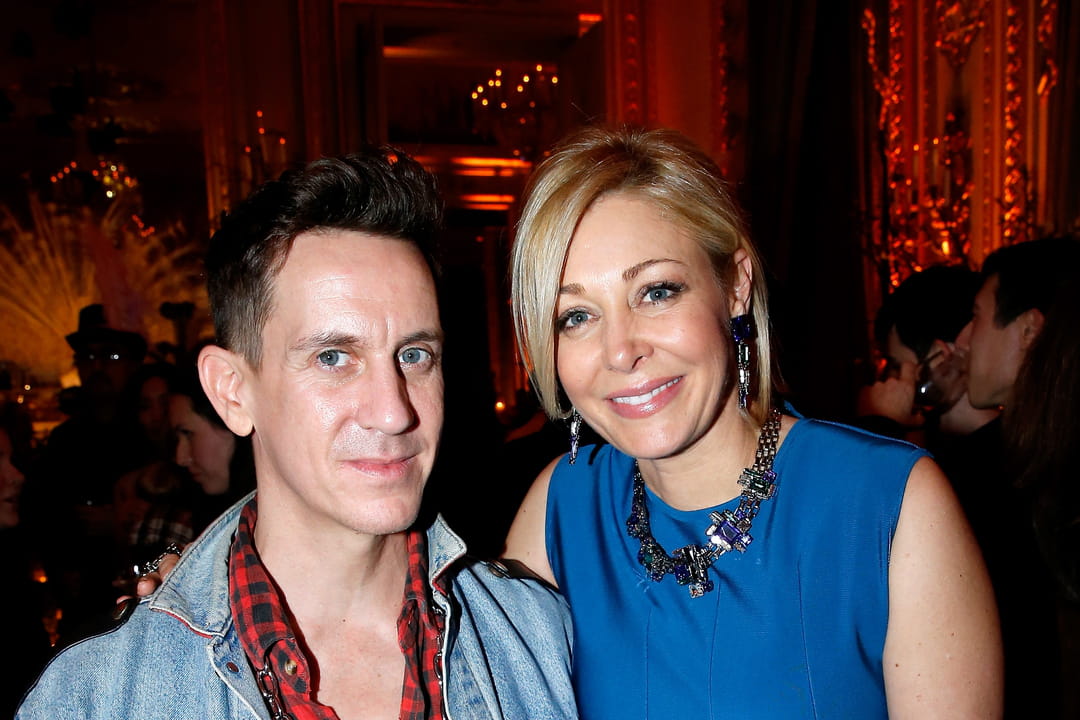 Jeremy Scott et Nadja Swarovski au cocktail Swarovski X Lanvin