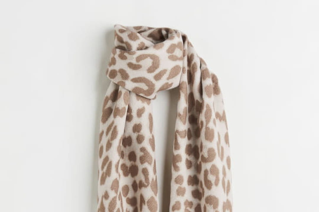 Écharpe à motif léopard