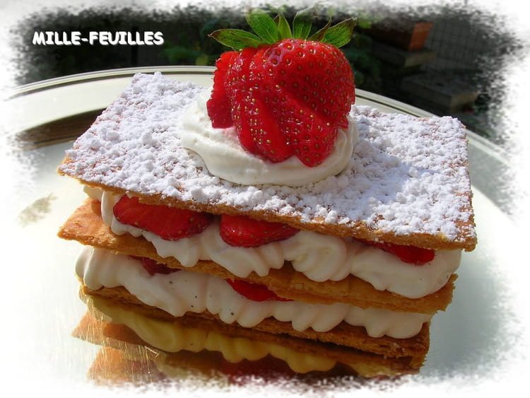 Recette de Mille-feuille aux fraises et chantilly