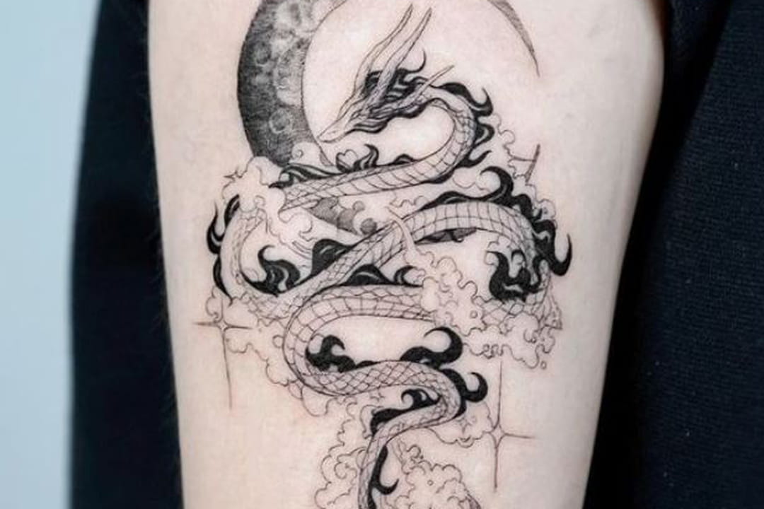 Dragon céleste sur le bras
