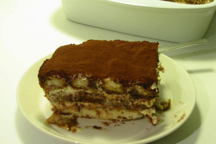 Tiramisu au chocolat en poudre