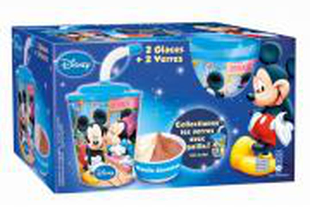 Glace Chocolat-Vanille Mickey et ses amis