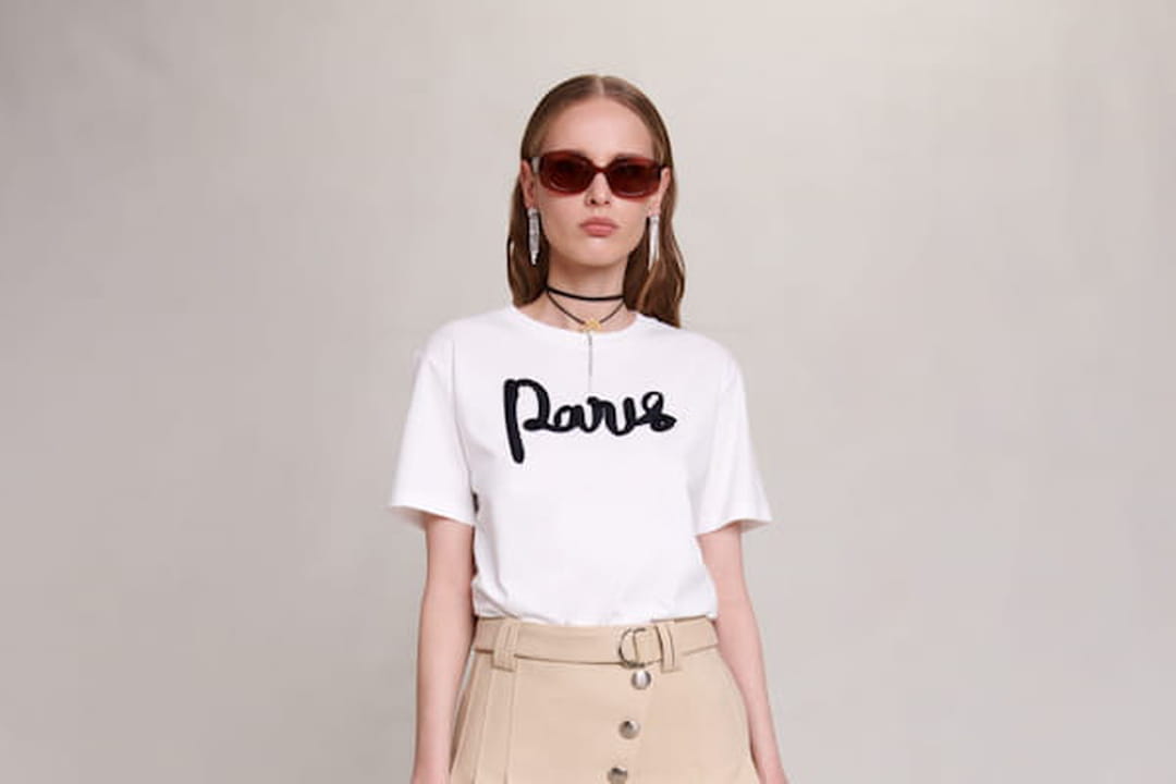 T-shirt blanc imprimé