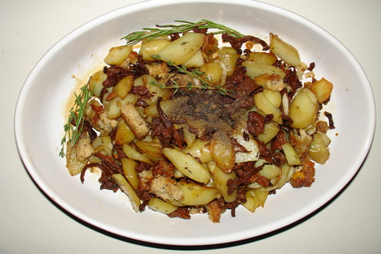 Recette de Poêlée de girolles et pommes de terre à la sauce soja : la ...