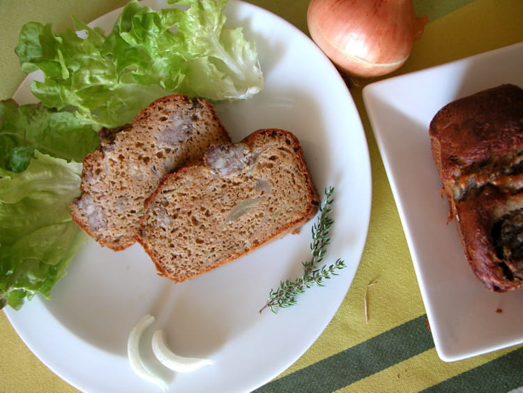 Recette de Cake châtaigne et saucisse