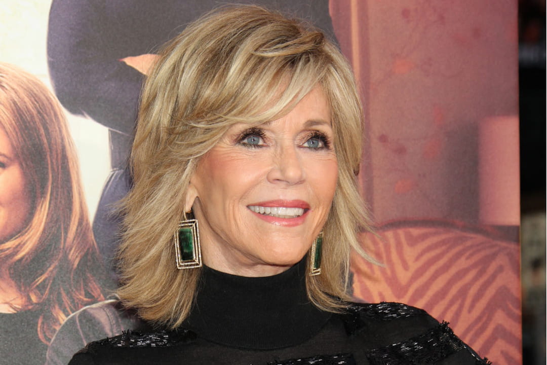 Le brushing lisse de Jane Fonda