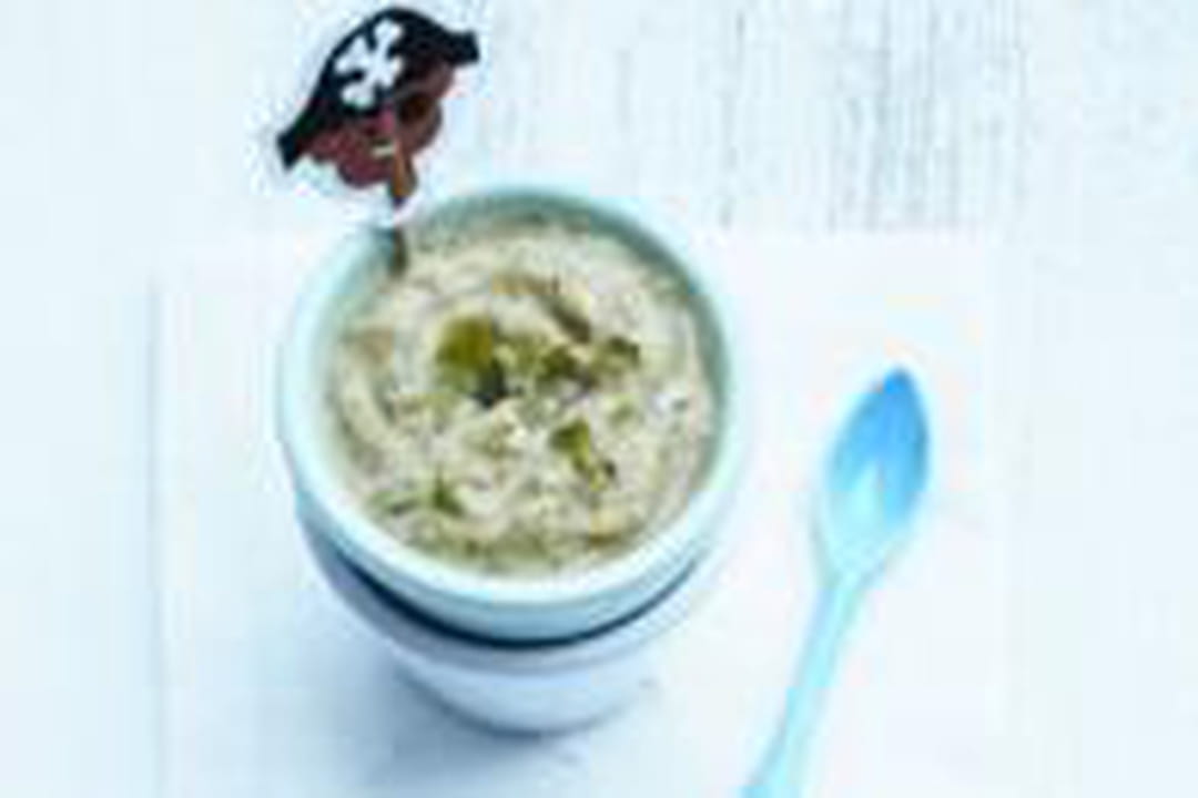 Purée verte au mixeur