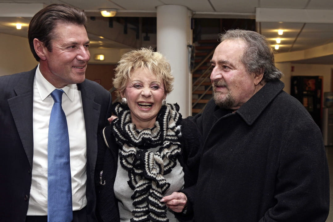 Annie Cordy, entourée de Christian Estrosi et Richard Anthony