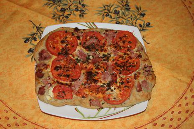 Recette de Fougasse à la tomate et mozzarella