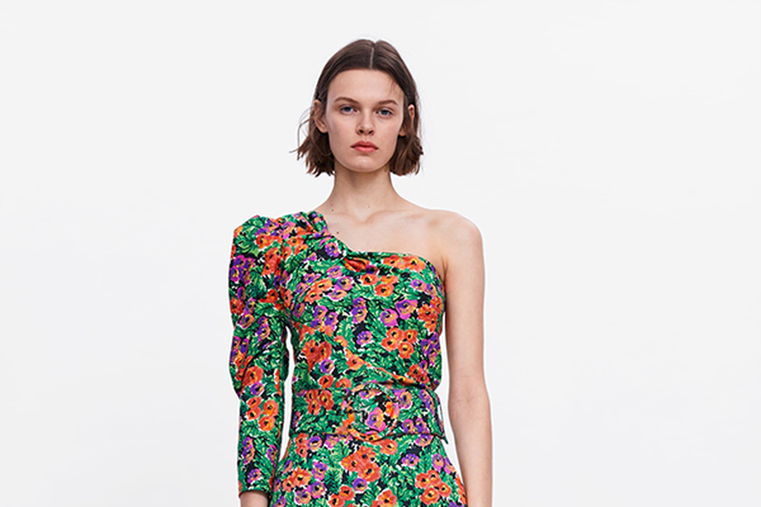 Jupe à imprimé floral de Zara