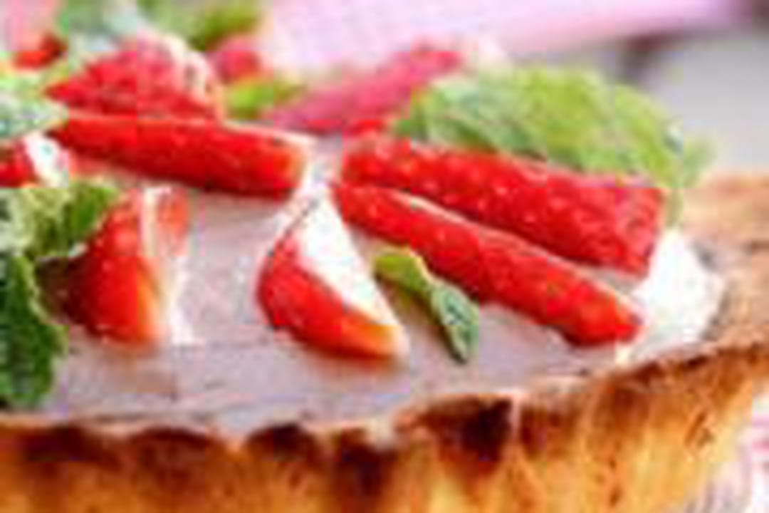 Tarte After eight aux fraises