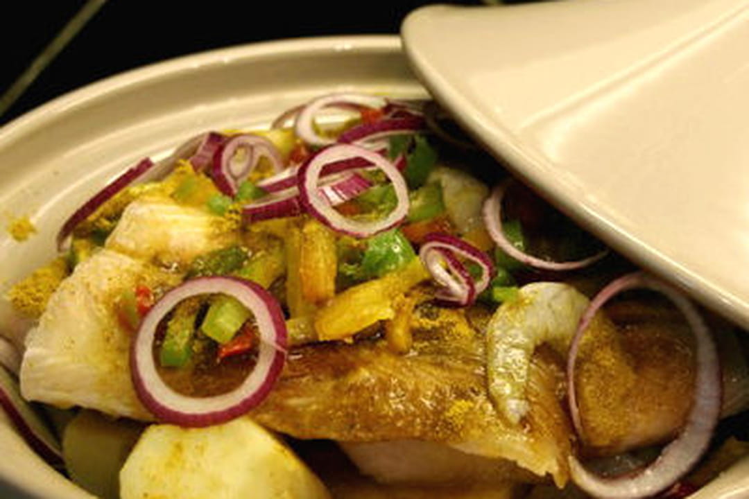 Tajine de poisson aux poivrons