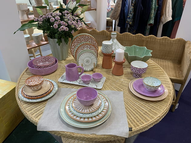 Une touche de lavande sur la table Chabi Chic