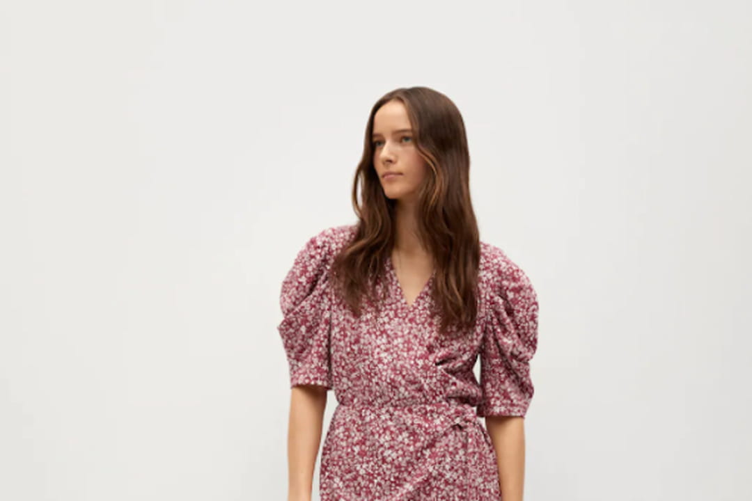 Robe à manches bouffantes de Mango