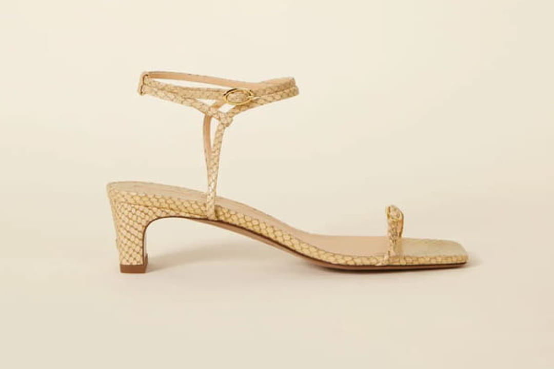 Sandales embossées python