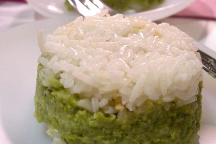 Recette de Timbale de riz aux petits pois