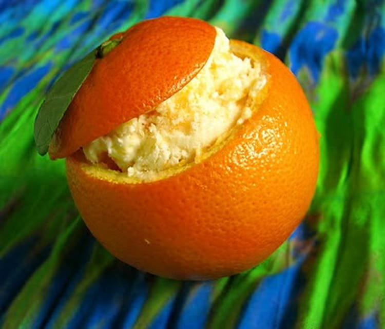 Recette Orange givrée maison (sans sorbetière) : la recette facile