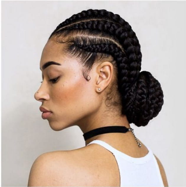 Le chignon afro
