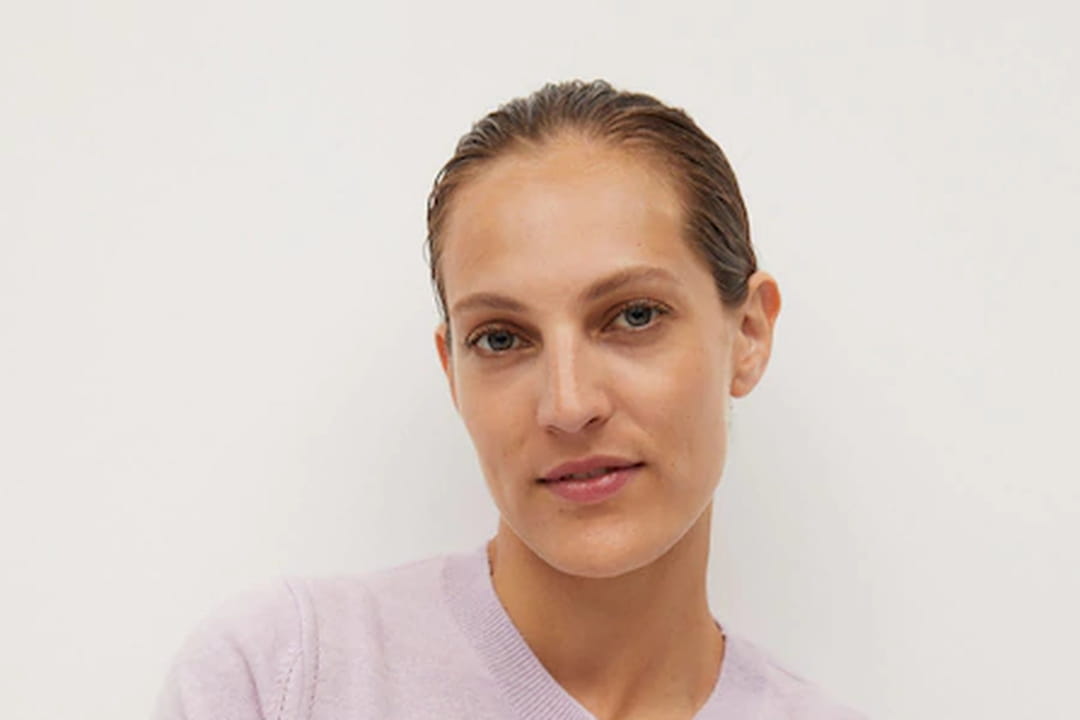 Pull en cachemire gris pastel de Mango