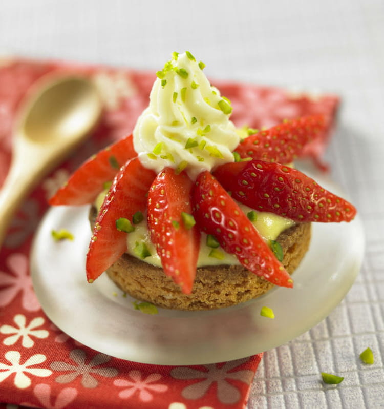 Recette de Tartelettes aux fraises craquantes