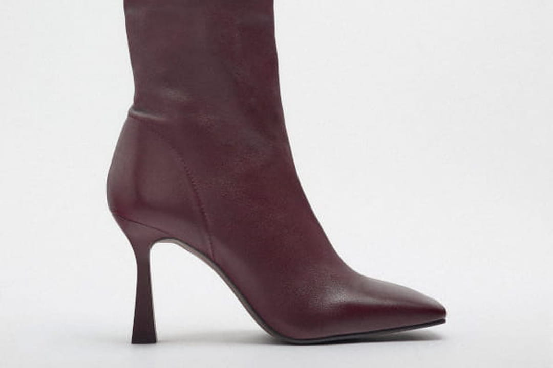 Bottines bordeaux