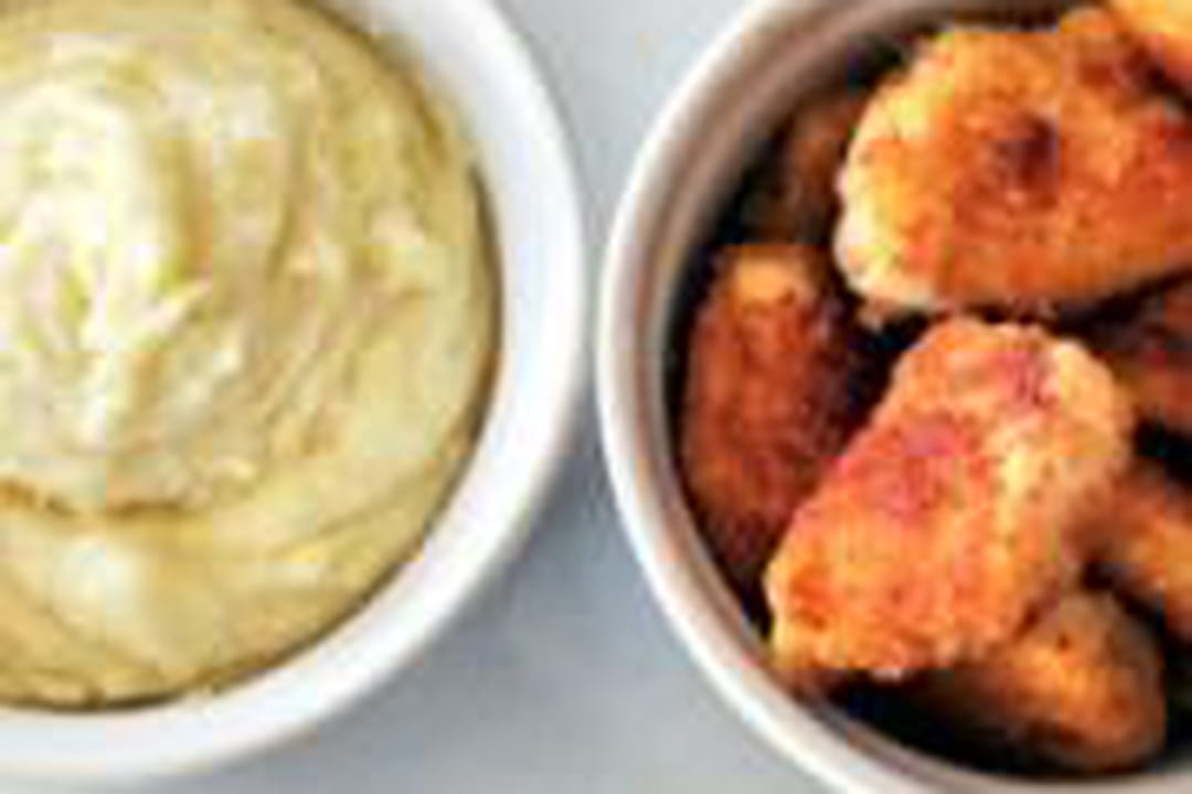 Nuggets maison au parmesan et purée moelleuse
