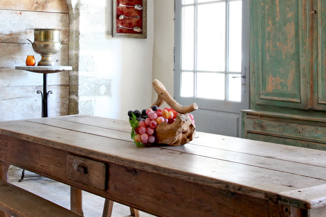 Coupelle de fruits en bois flotté