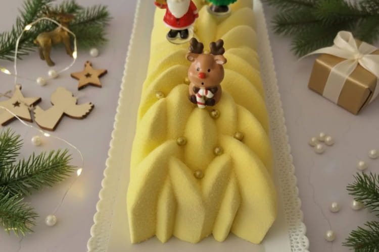 Recette de Bûche citron yuzu et sablé breton