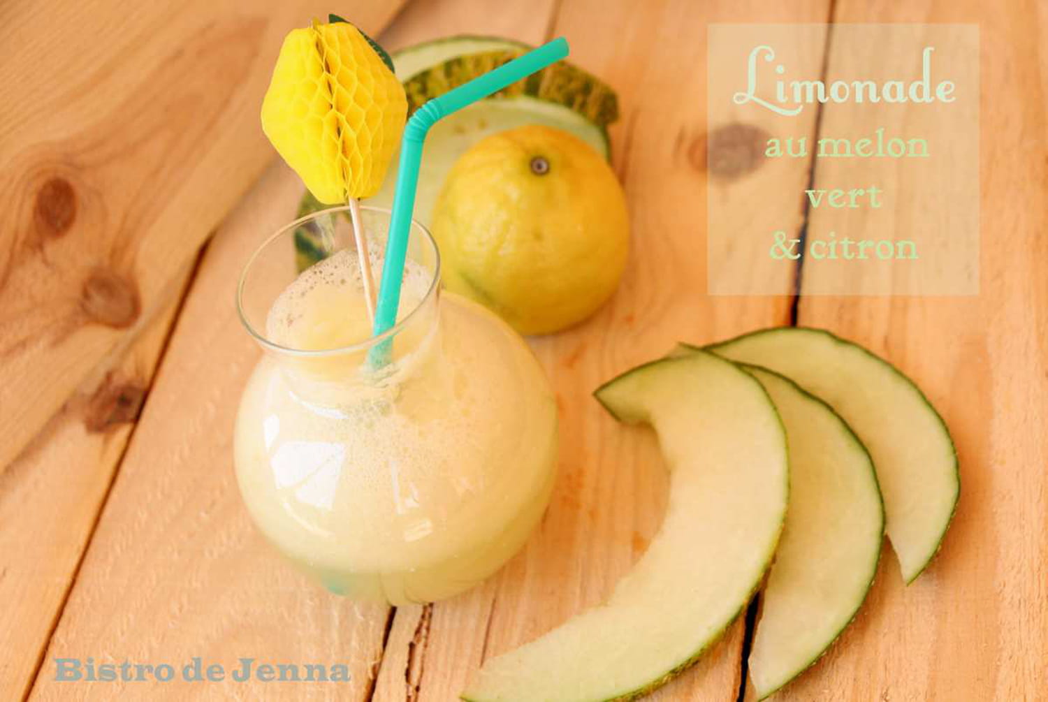 Recette de Limonade au melon vert et au citron
