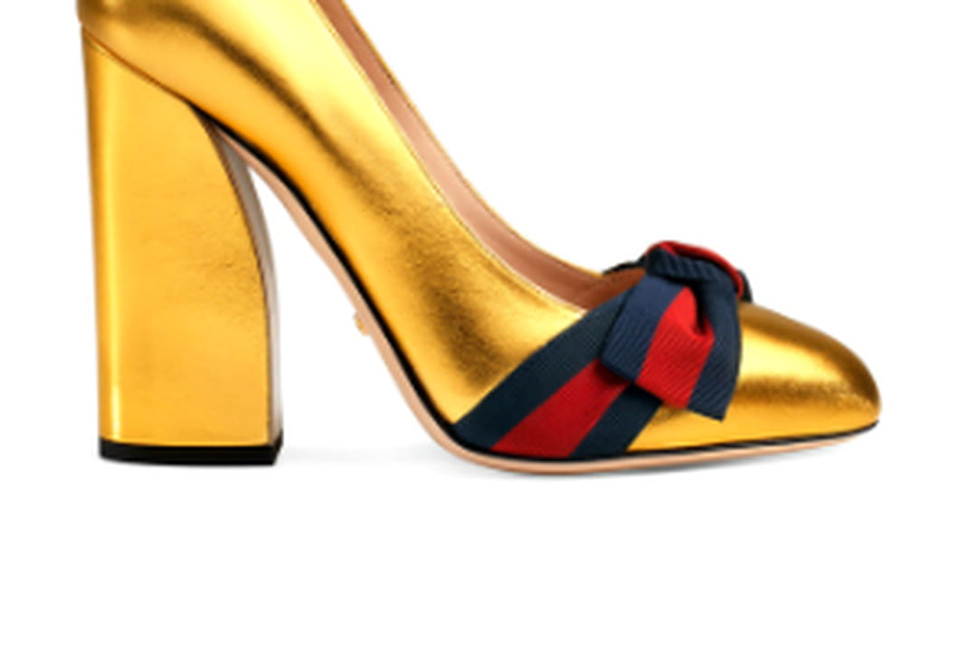 Escarpins métallisés de Gucci