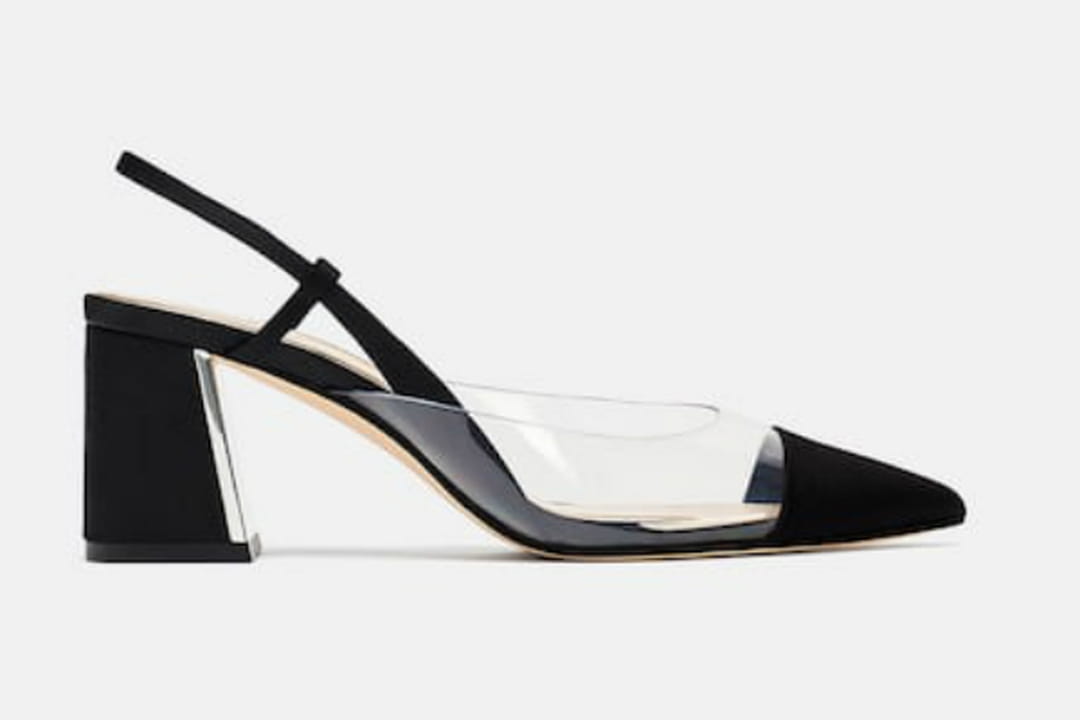 Chaussures à talon et bride arrière de Zara