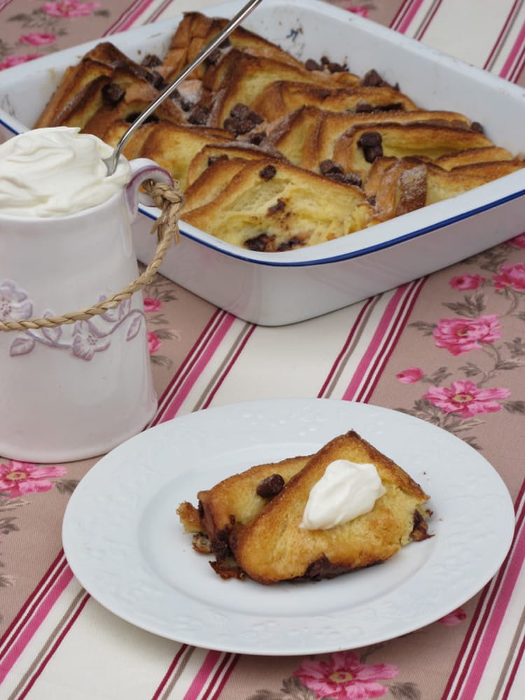 Recette de Brioche and butter pudding
