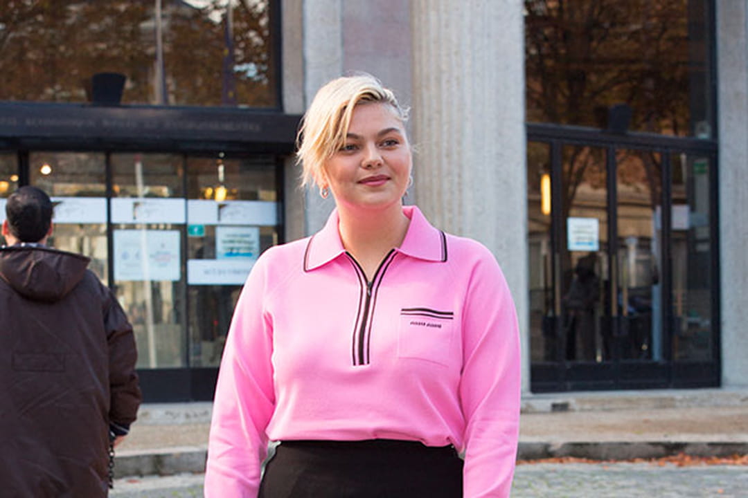 Louane au défilé Miu Miu