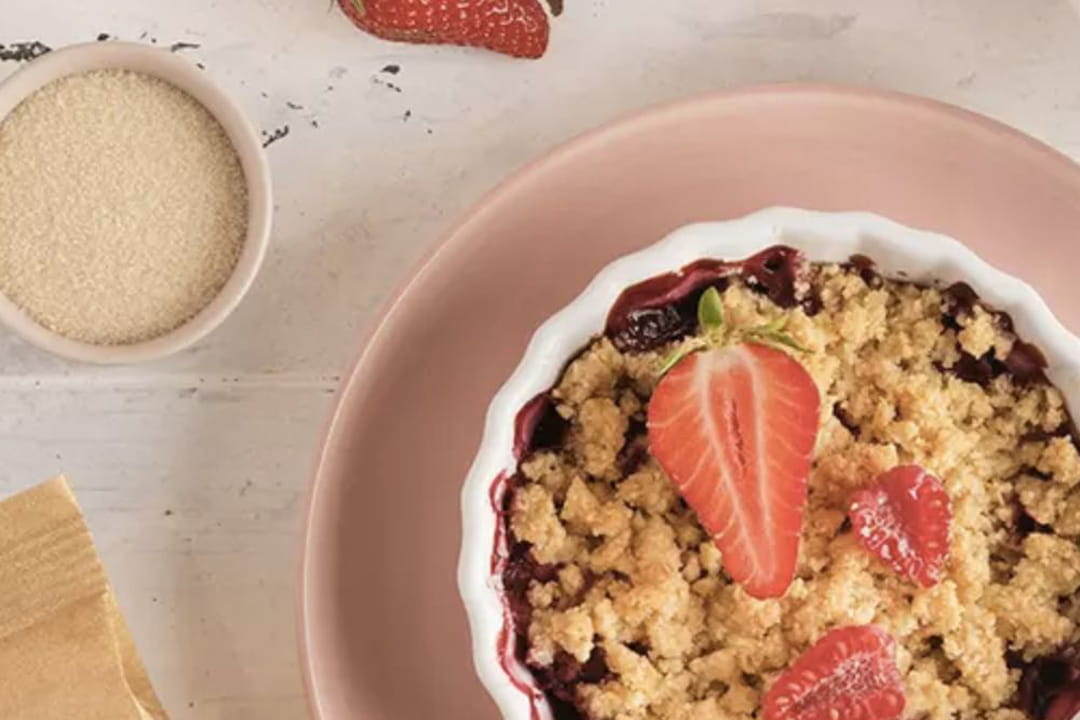 Crumble fruits rouges