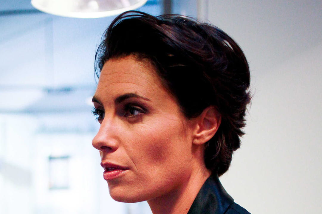La coiffure sophistiquée d'Alessandra Sublet