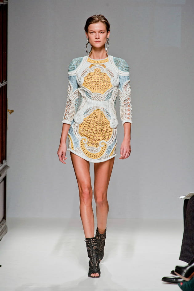 Mini robe à manches longues de Balmain