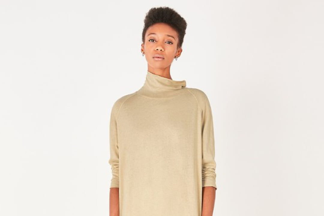 Robe longue col montant "Fakobay" de American Vintage