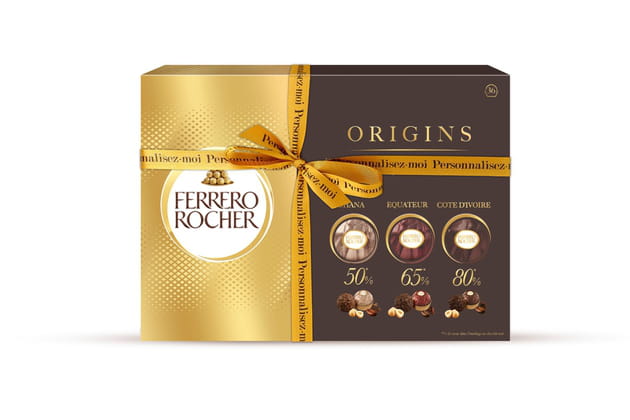 Boîte Ferrero Rocher chocolat noir Origins