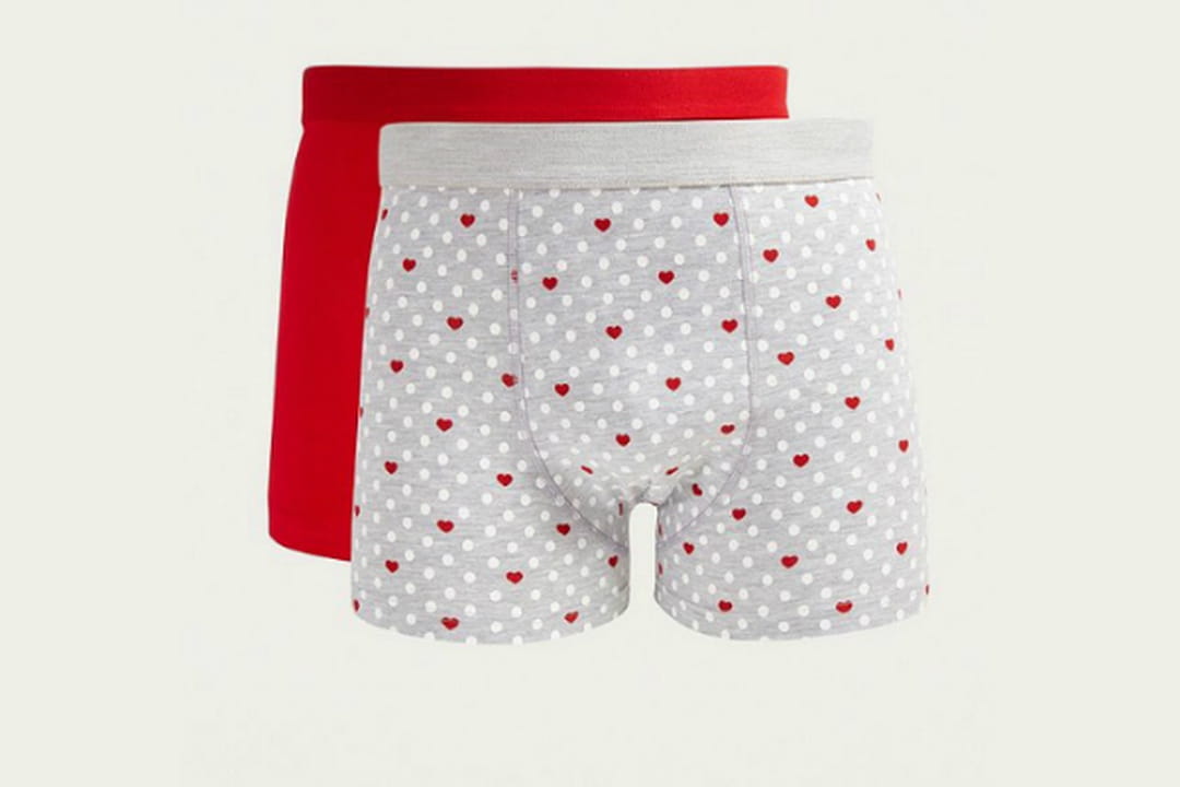Duo de boxers à cœurs et pois de Urban Outfitters