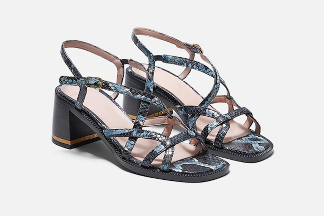 Sandales imprimé python
