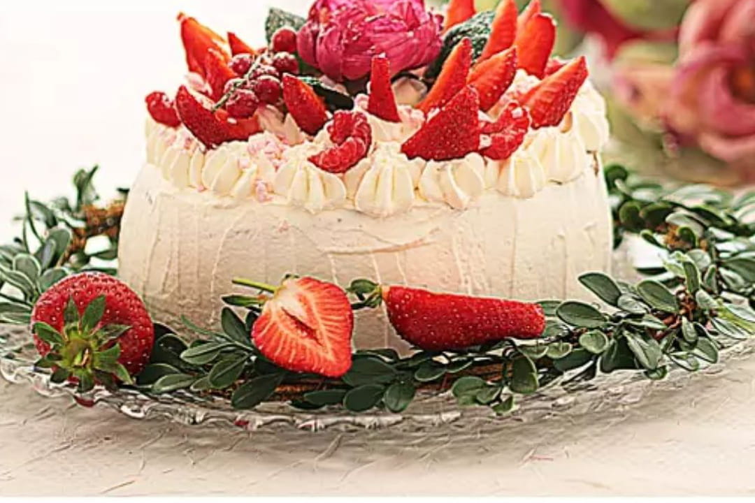 Délicieux gâteau fraises chocolat