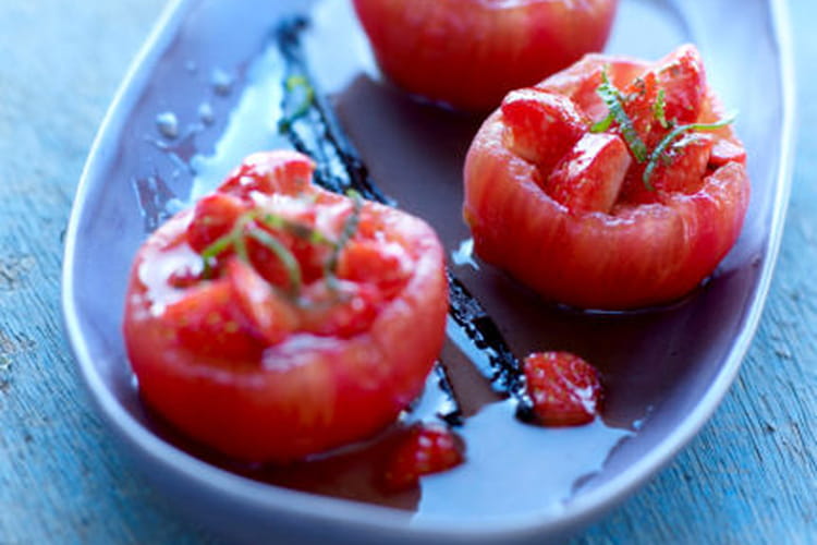 Recette de Tomates farcies aux fraises